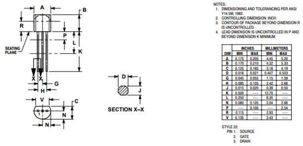 2N3819 N-Channel JFET – Electronics Guide